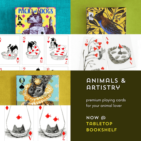 NEW ARRIVAL: Animal & Artistry Playing Cards – Tabletop Bookshelf