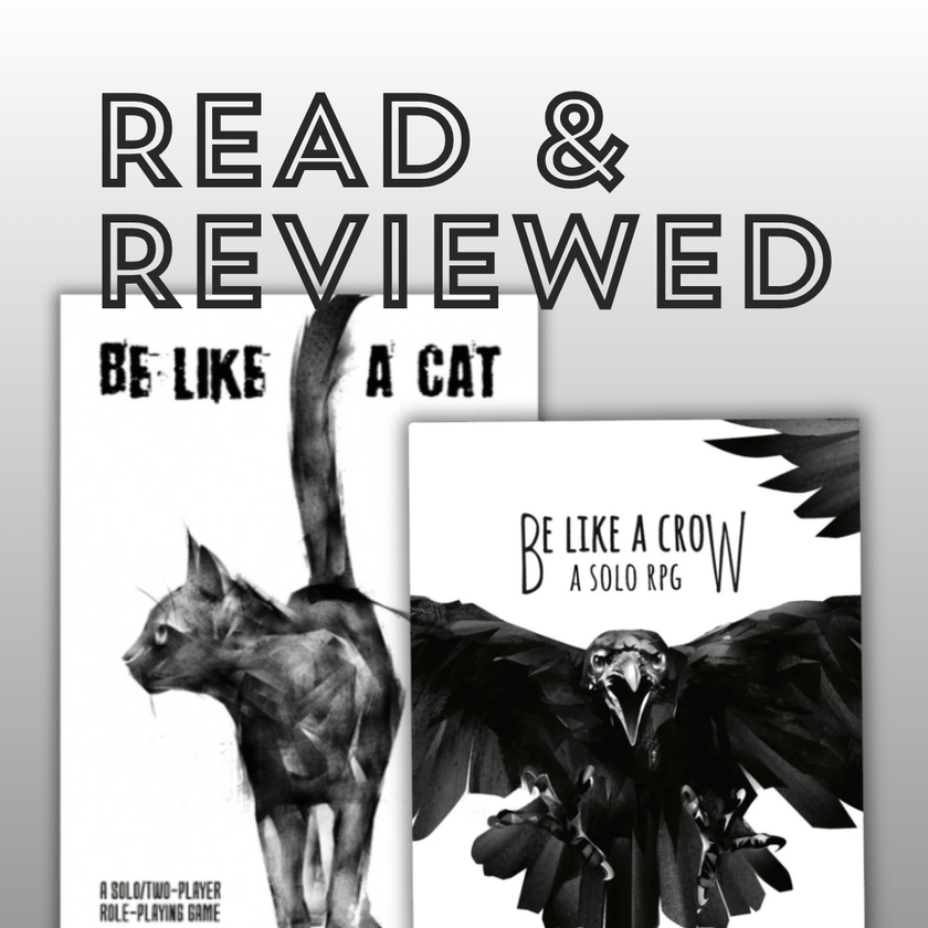 READ & REVIEWED: Be Like A Cat / Be Like A Crow – Tabletop Bookshelf