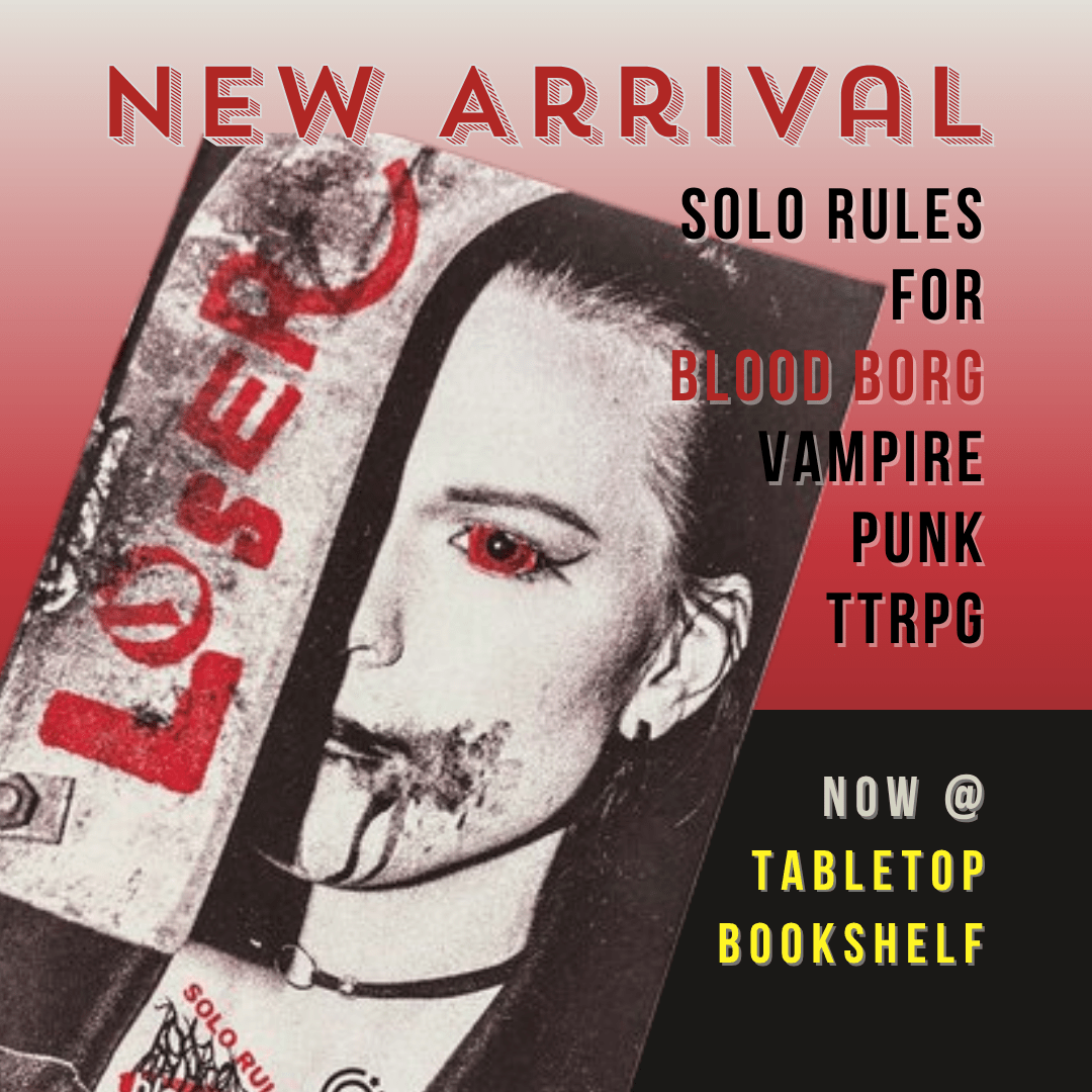 NEW ARRIVAL: Loser - Blood Borg Solo – Tabletop Bookshelf