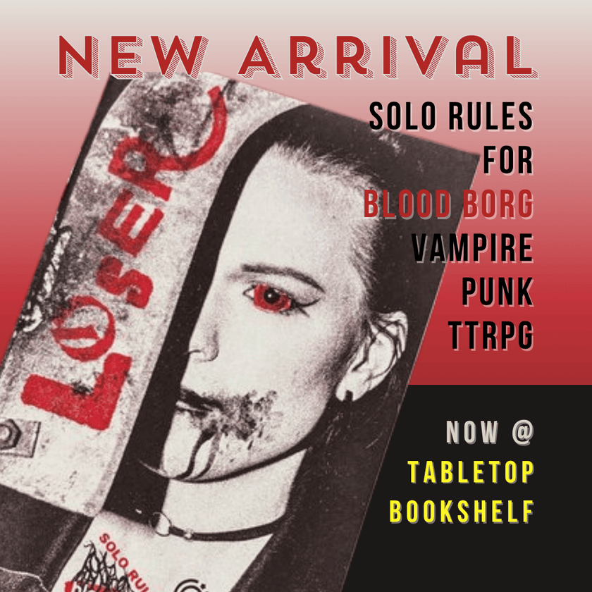 NEW ARRIVAL: Loser - Blood Borg Solo – Tabletop Bookshelf