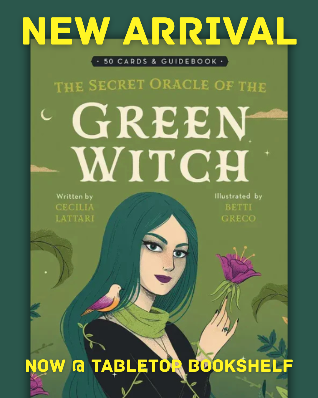 NEW ARRIVAL: The Secret Oracle of the Green Witch – Tabletop Bookshelf