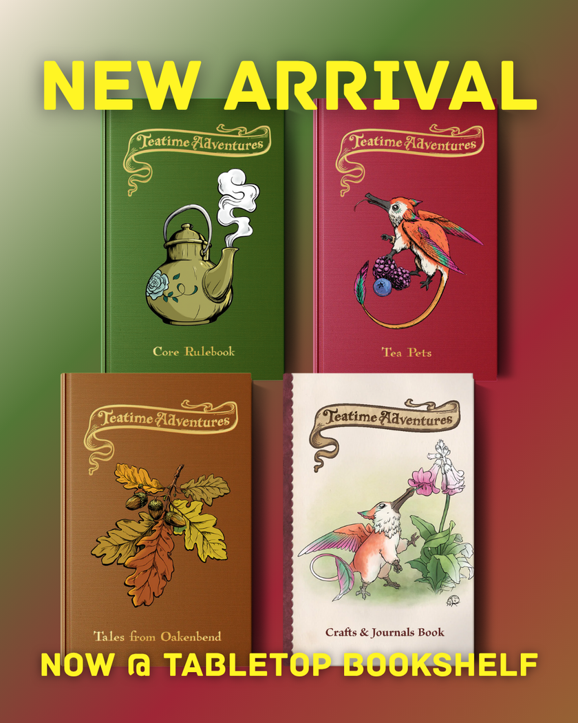 NEW ARRIVAL: Teatime Adventures Bundle – Tabletop Bookshelf