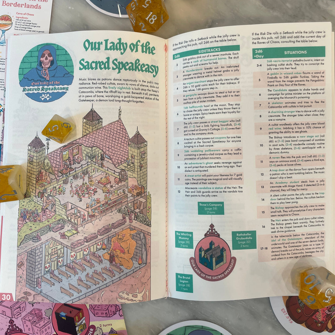 Barkeep on the Borderlands – Tabletop Bookshelf