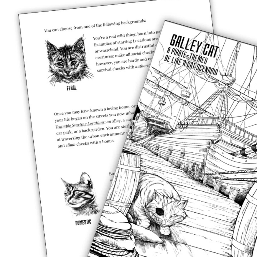 Be Like a Cat – Tabletop Bookshelf