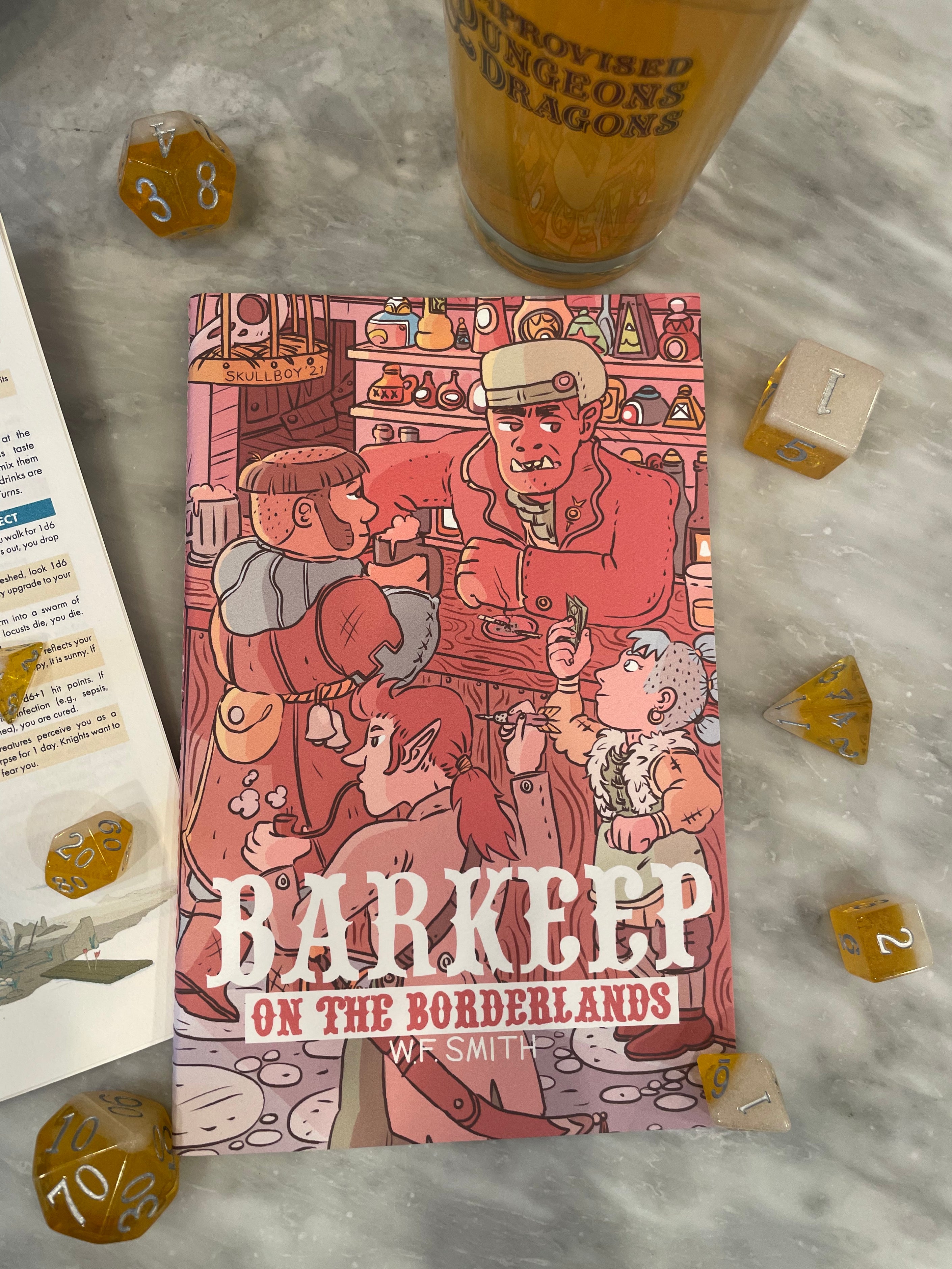 Barkeep on the Borderlands – Tabletop Bookshelf