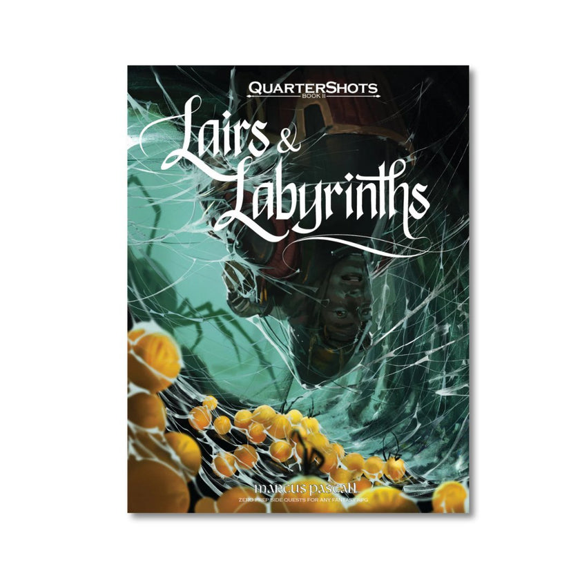 QuarterShots: Lairs & Labyrinths – Tabletop Bookshelf