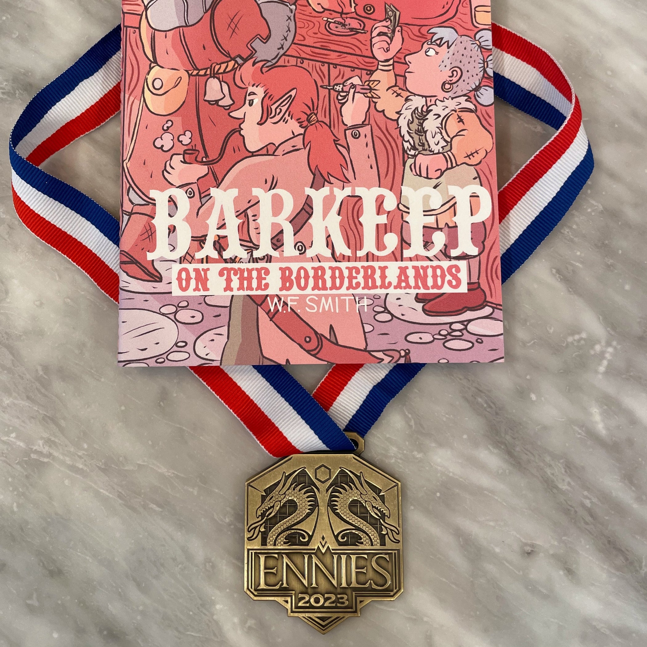 Barkeep on the Borderlands – Tabletop Bookshelf